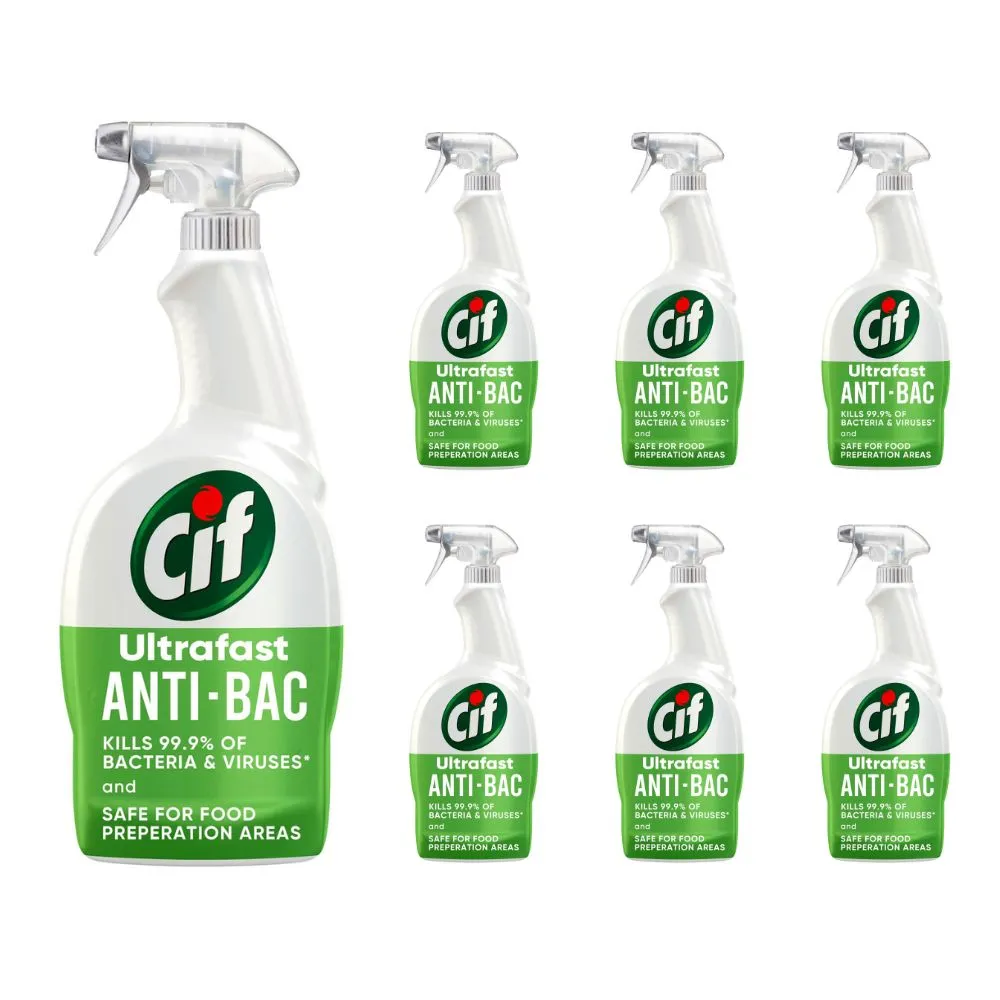 Cif Ultrafast Anti-Bac Multipurpose Spray Cleaner - Poppun